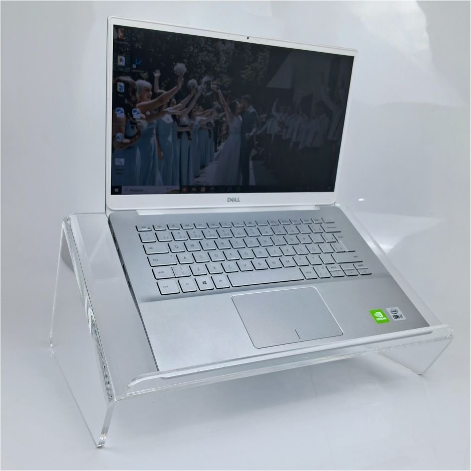 Suporte Notebook Acrílico Cristal Ergonômico para Home Office